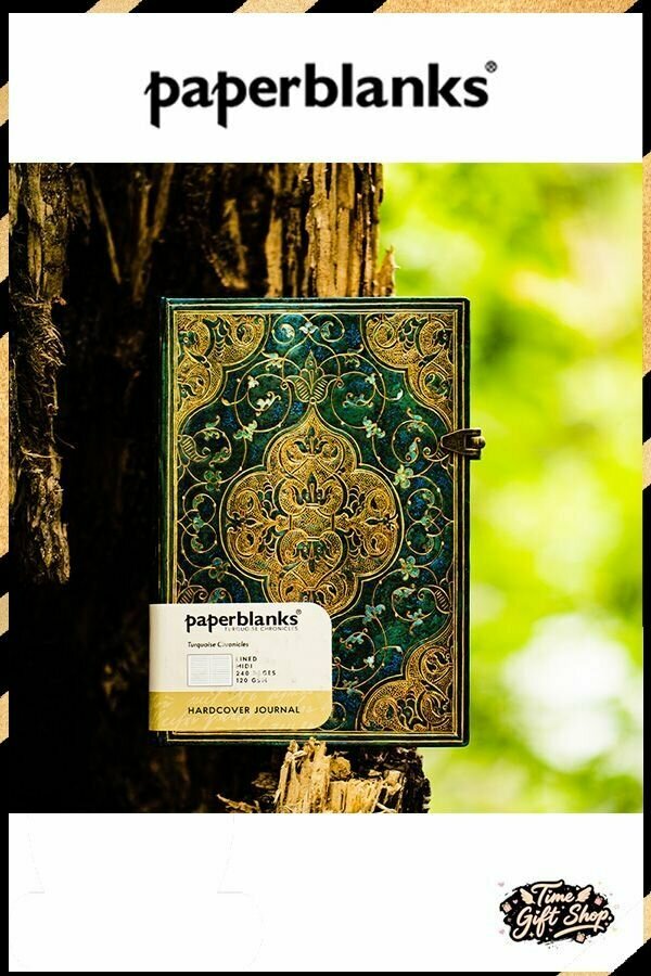 Paperblanks Толстая записная книжка бирюзового цвета