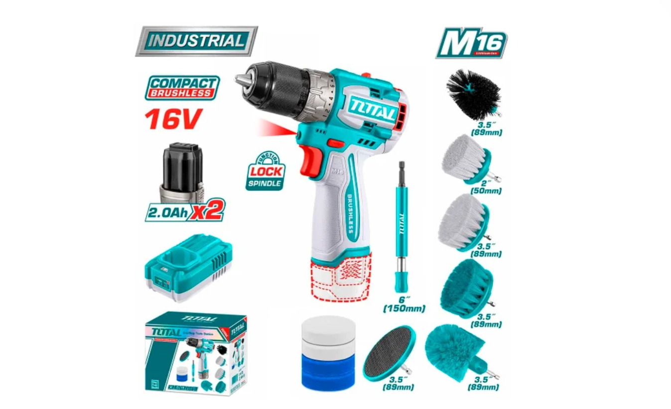 Дрель-шуруповерт Total TOSLI240786 (с 2-мя АКБ)