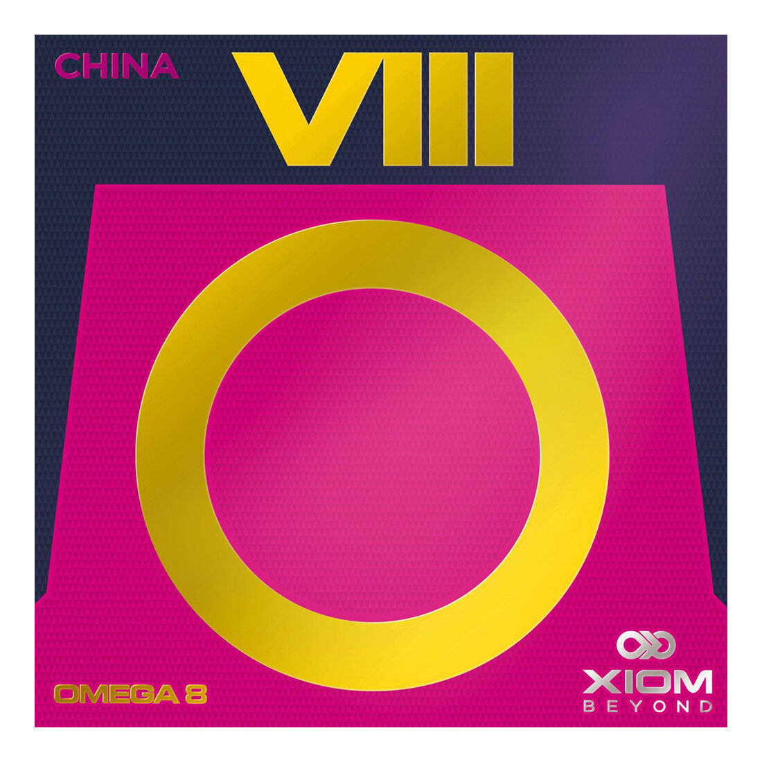 Накладка для н/тенниса XIOM Omega VIII (8) China, красный, Max