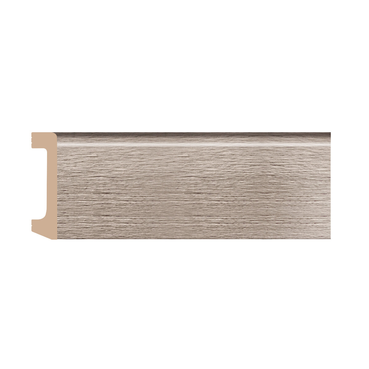 Плинтус Decomaster D235-77ДМ, 80x17x2400мм, влагостойкий, ударопрочный, 2 шт.