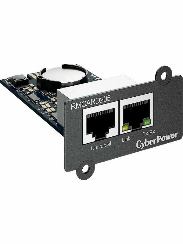 Плата сетевого управления CyberPower RMCARD205, для ИБП, SNMP/HTTP, Ethernet — фото 1