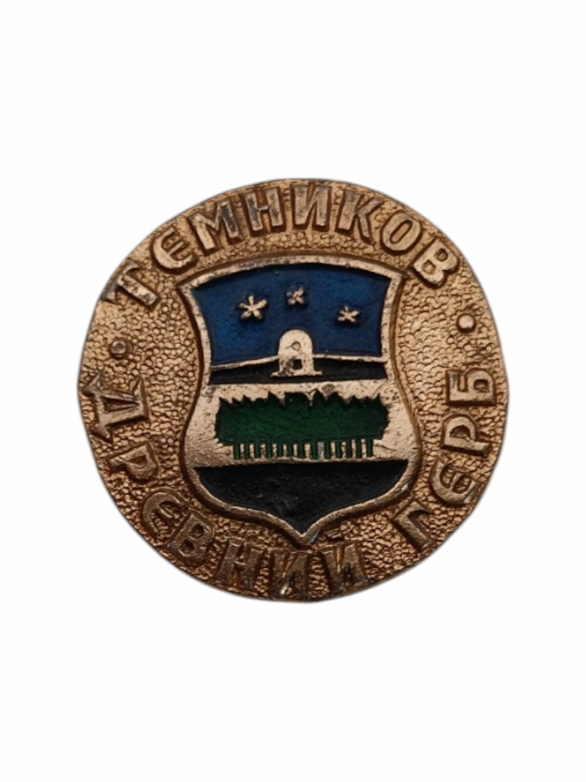 Винтажный коллекционный значок, Темников, сделано в СССР