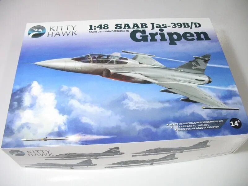 Kitty Hawk 80118 1/48 JAS-39B/D Грипен Самолет Модель для сборки