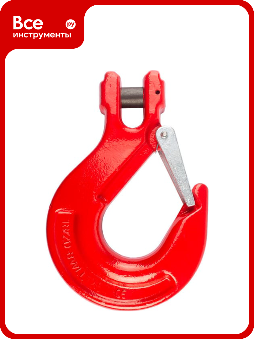 Крюк с вилочным креплением и защелкой 15.0 т TOR 1000842