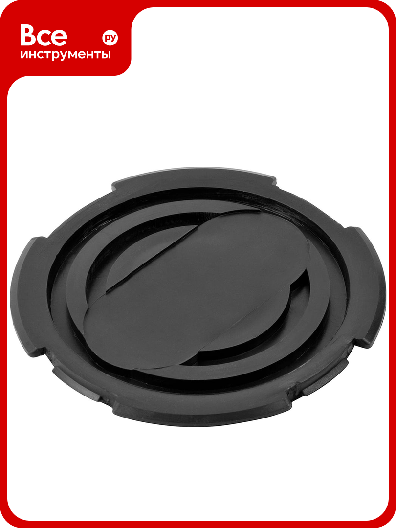 Резиновая накладка AV Steel AV-951003-1, диаметр 100 мм, опора для подкатного домкрата, обеспечивает безопасность при