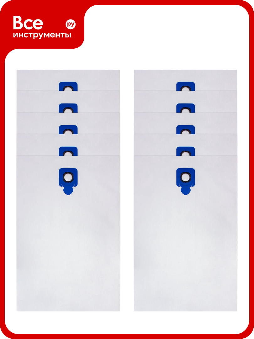 Мешки для Karcher NT 65/2, 75/2, 70/2, 90/2, Festool SRM 70, до 75 л, 10 шт ROCKSTAR K25‑SV(10) промышленные мешки