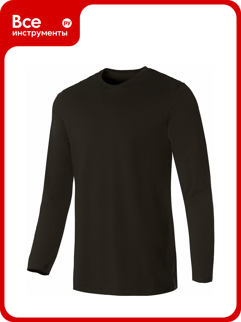 Футболка с длинным рукавом союзспецодежда черная, р. M 2000000174099