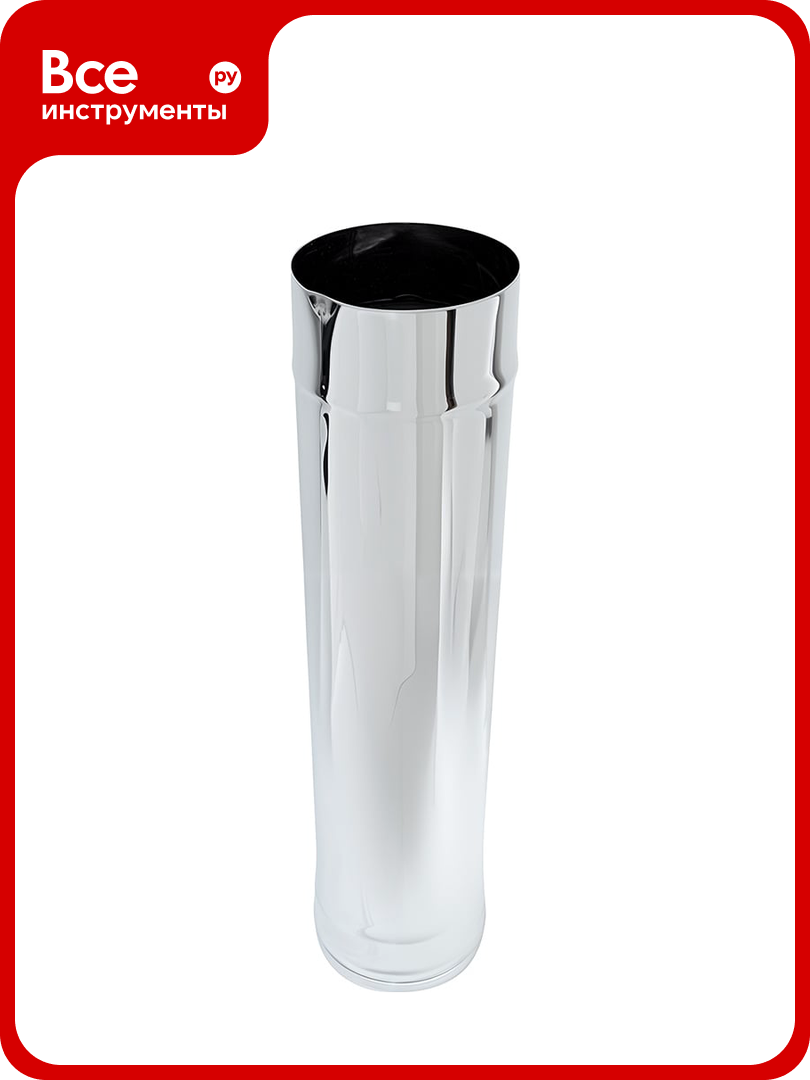 Дымоход Ип Чечихин Е. С. ВПВ 35 одностенный Д-115, L-500мм, Aisi-430, 0.8мм