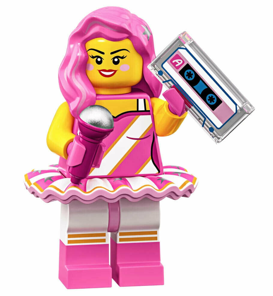 Конструктор LEGO Minifigures 71023-11 Рэпперша с розовыми волосами, 8 деталей, от 5 лет
