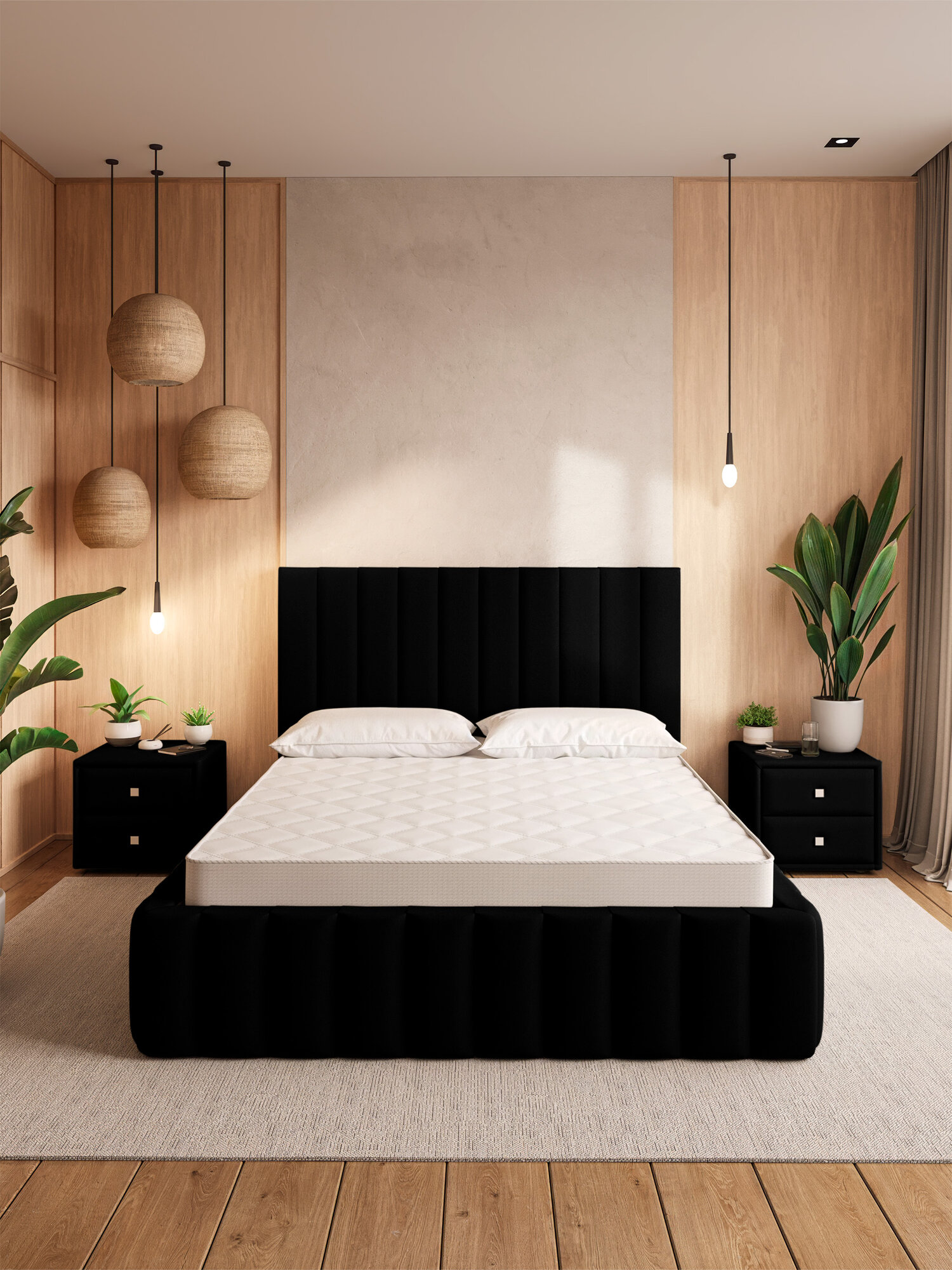 Кровать двуспальная 180х200 с подъемным механизмом, Милан макси с мягким изголовьем для дома и спальни, ортопедическое основание, ящик для белья