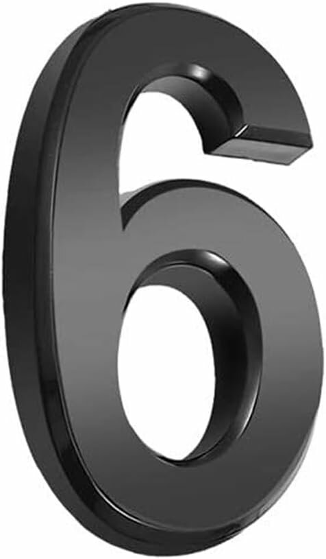 6 Самоклеящийся цифровой номер двери 7cm