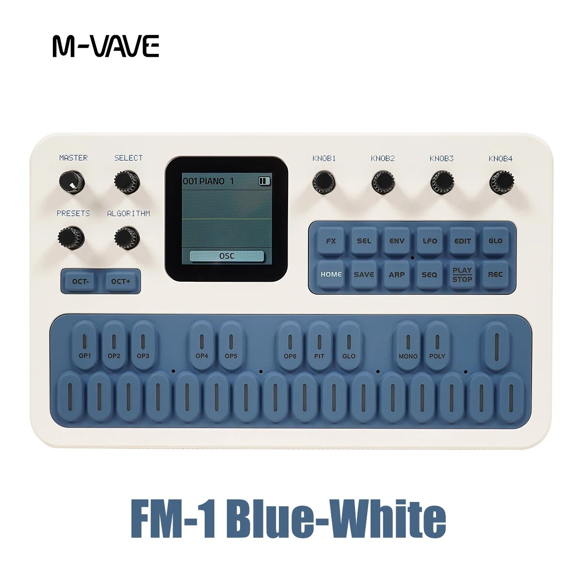 M-VAVE FM-1 Сине-белый FM-синтезатор