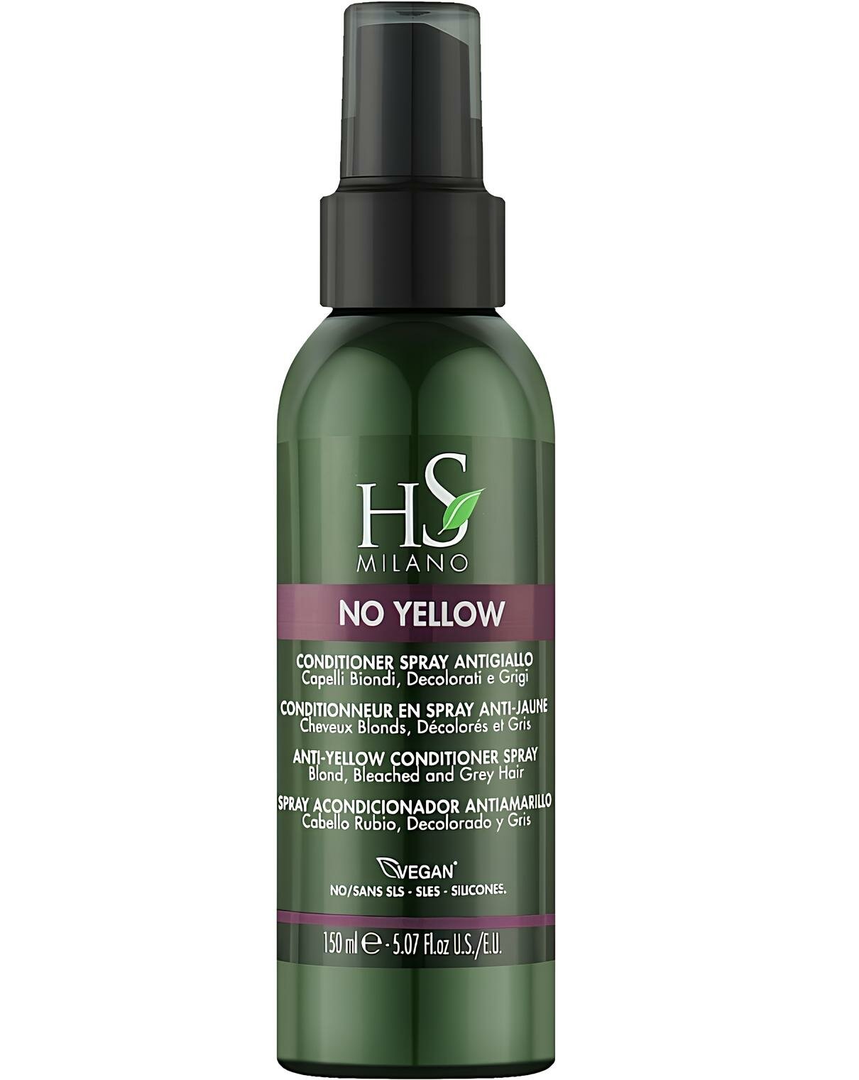 Маска-спрей для волос несмываемая, тонирующая для осветленных волос Dikson HS No yellow maschera spray antigiallo senza risciacquo