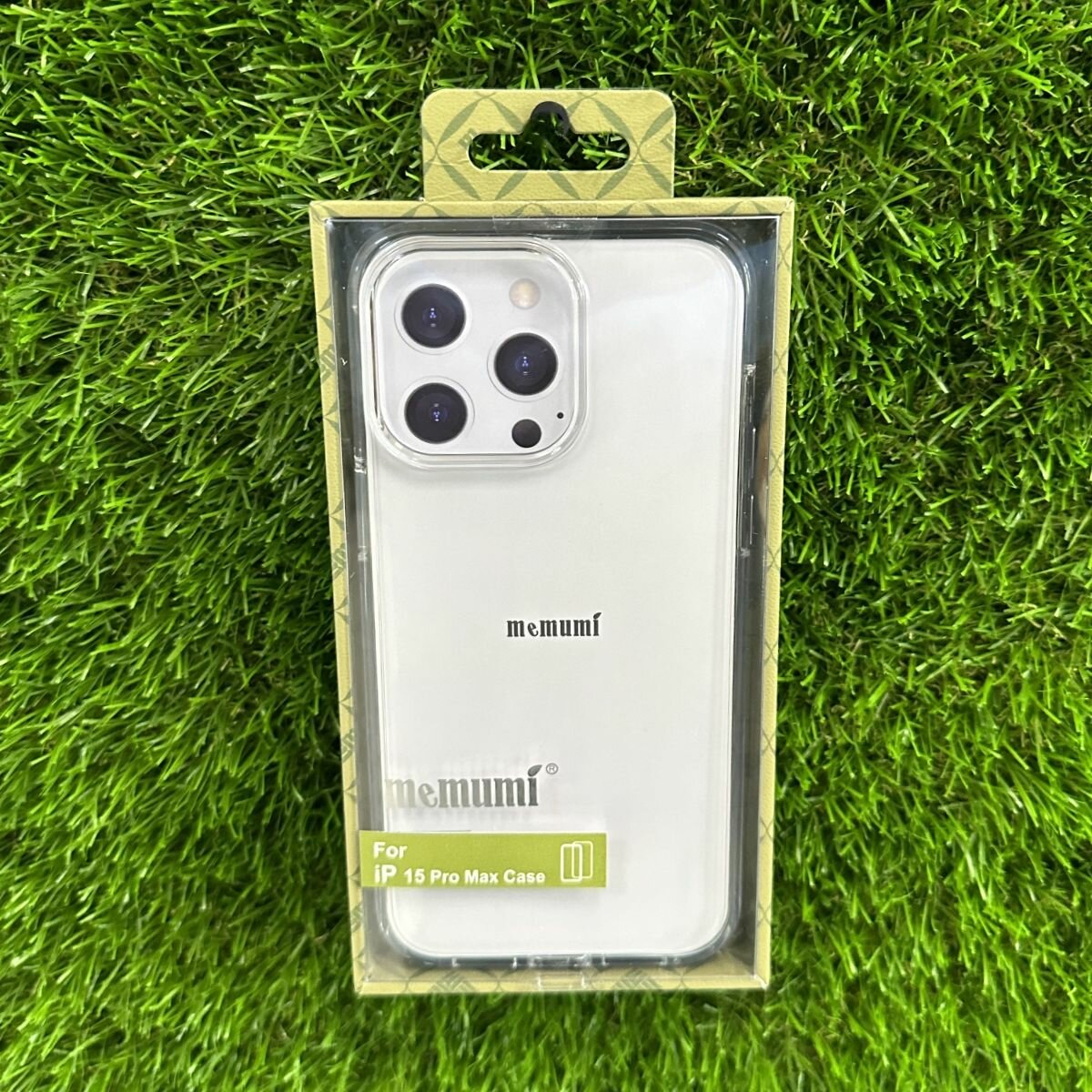 Чехол для iPhone 15 Pro Max (6.7") Memumi Crystal Ice пластиковый прозрачный