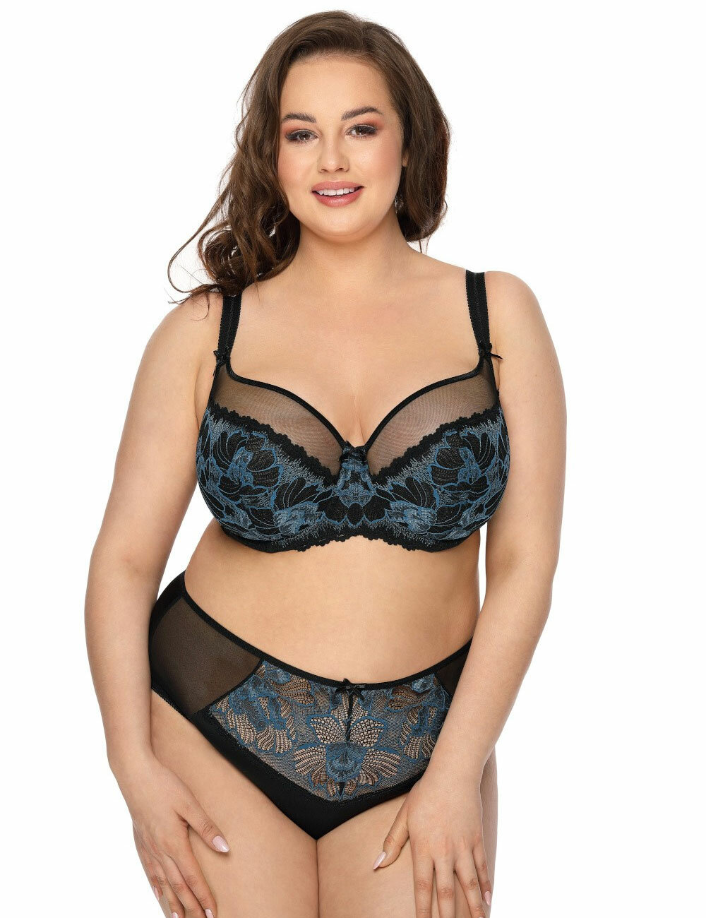 Трусы F-3329-51 Angel Czarno-Niebieski