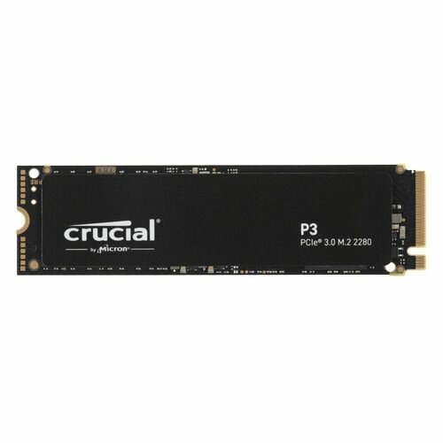 SSD накопитель Crucial P3 CT500P3SSD8 500ГБ, M.2 2280, PCIe 3.0 x4, NVMe, M.2