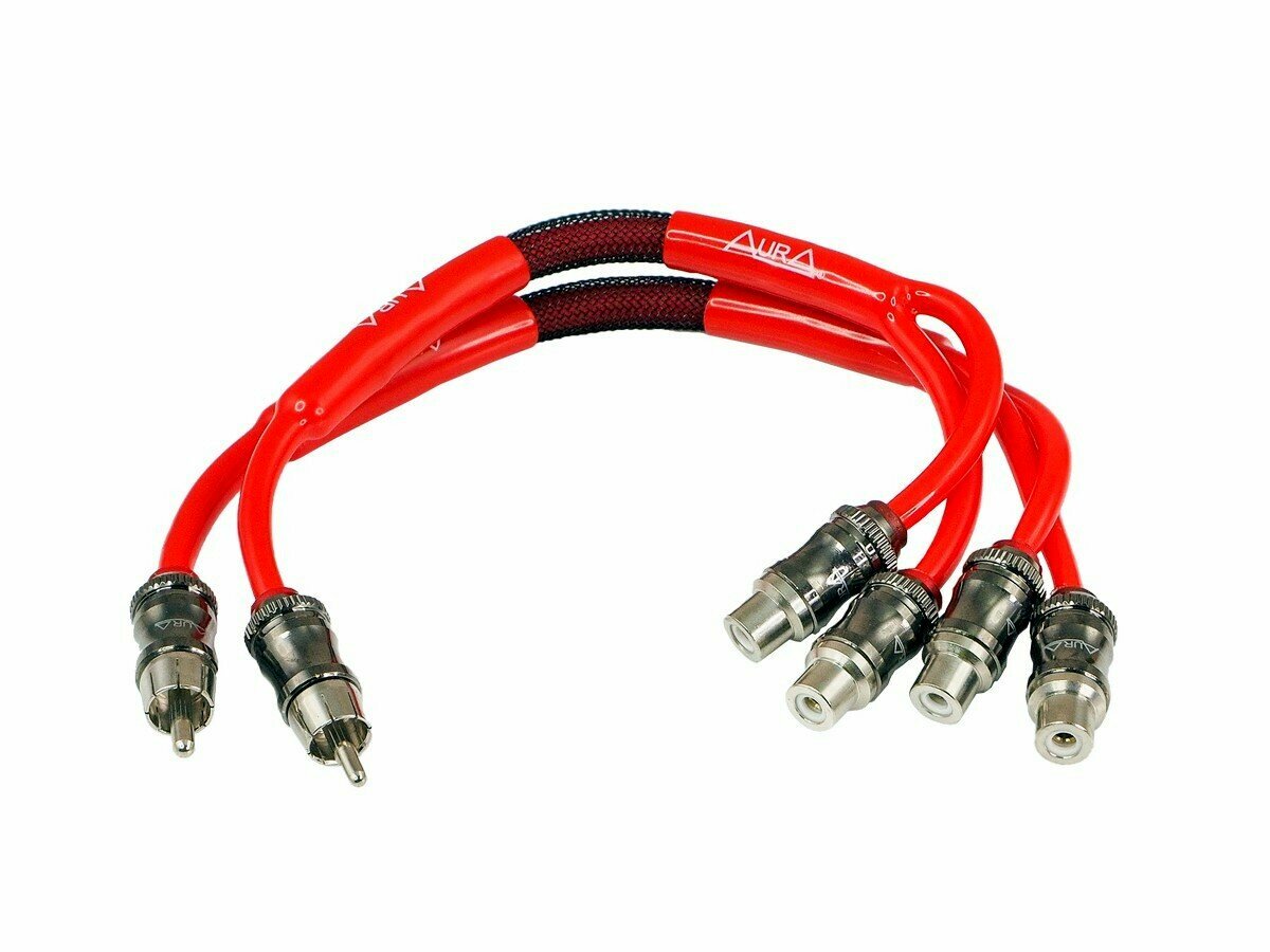 RCA Y-коннектор, 2 шт. в упак, AurA RCA-CY22MKII