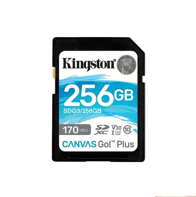 Высокоскоростная карта памяти Kingston 256 ГБ Canvas Go! Plus 170R