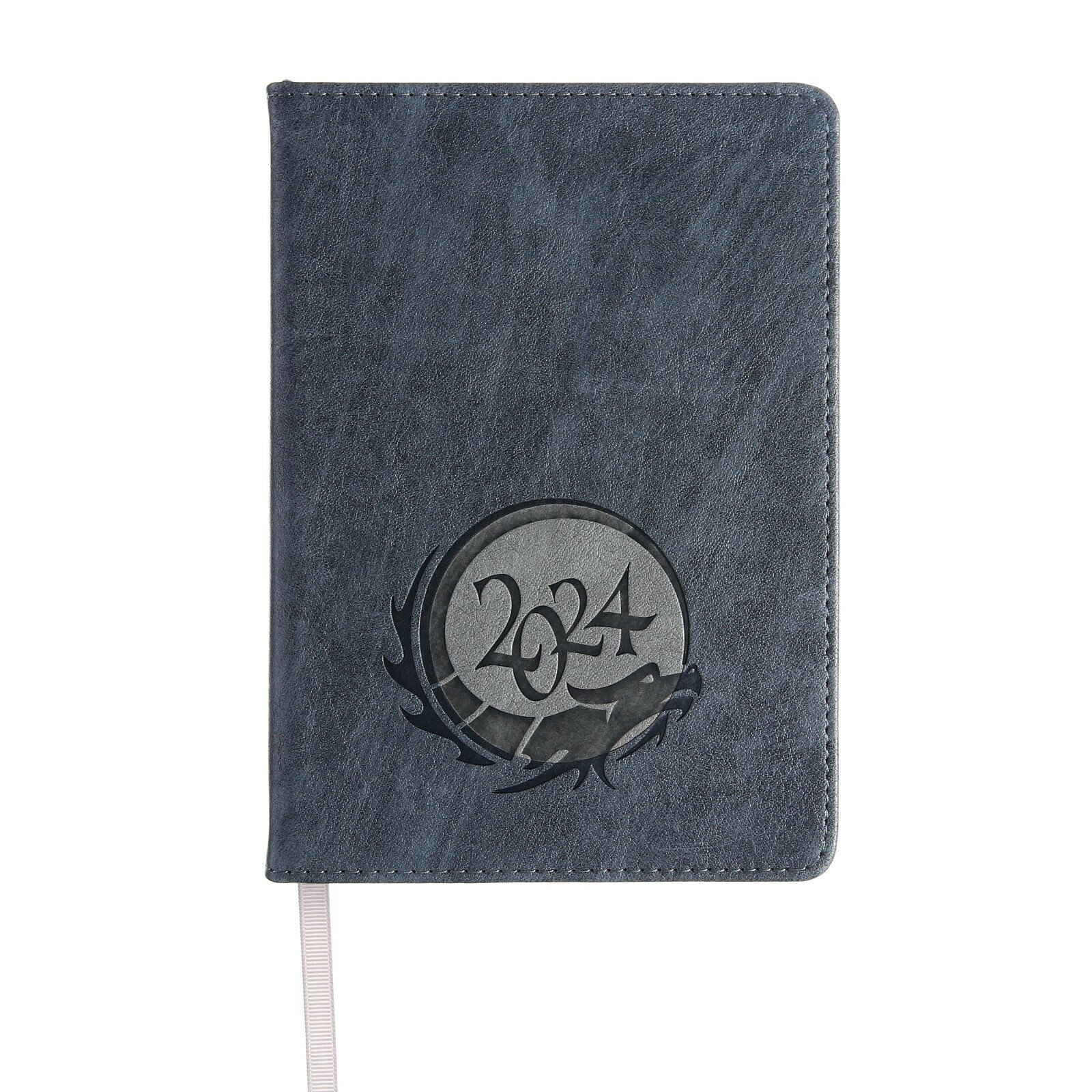 Ежедневник датированный 2024г. А6+ 176л. AlphaTesoro Гонконг серый