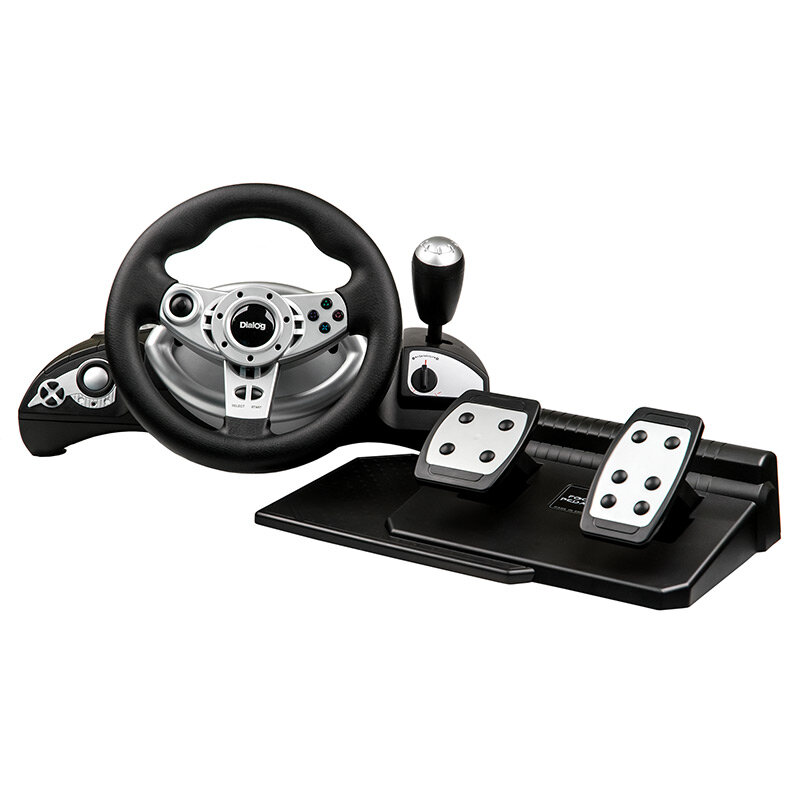 Руль игровой с педалями DIALOG GW-155VR CyberPilot