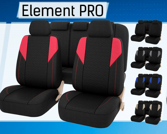 Чехлы PSV GTL Element PRO полиэстер черные