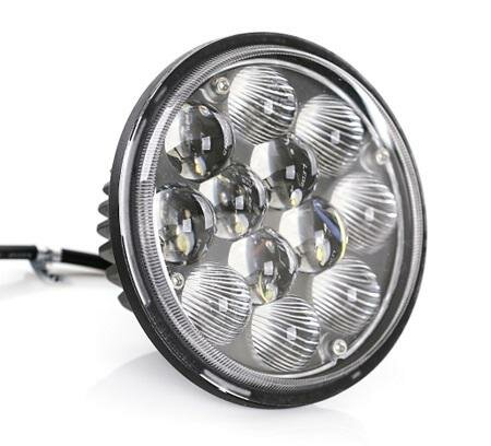 Фара светодиодная (круглая) 36W 145х80 4D EPISTAR х12шт. 10-30V дальний/ближний (YADA)