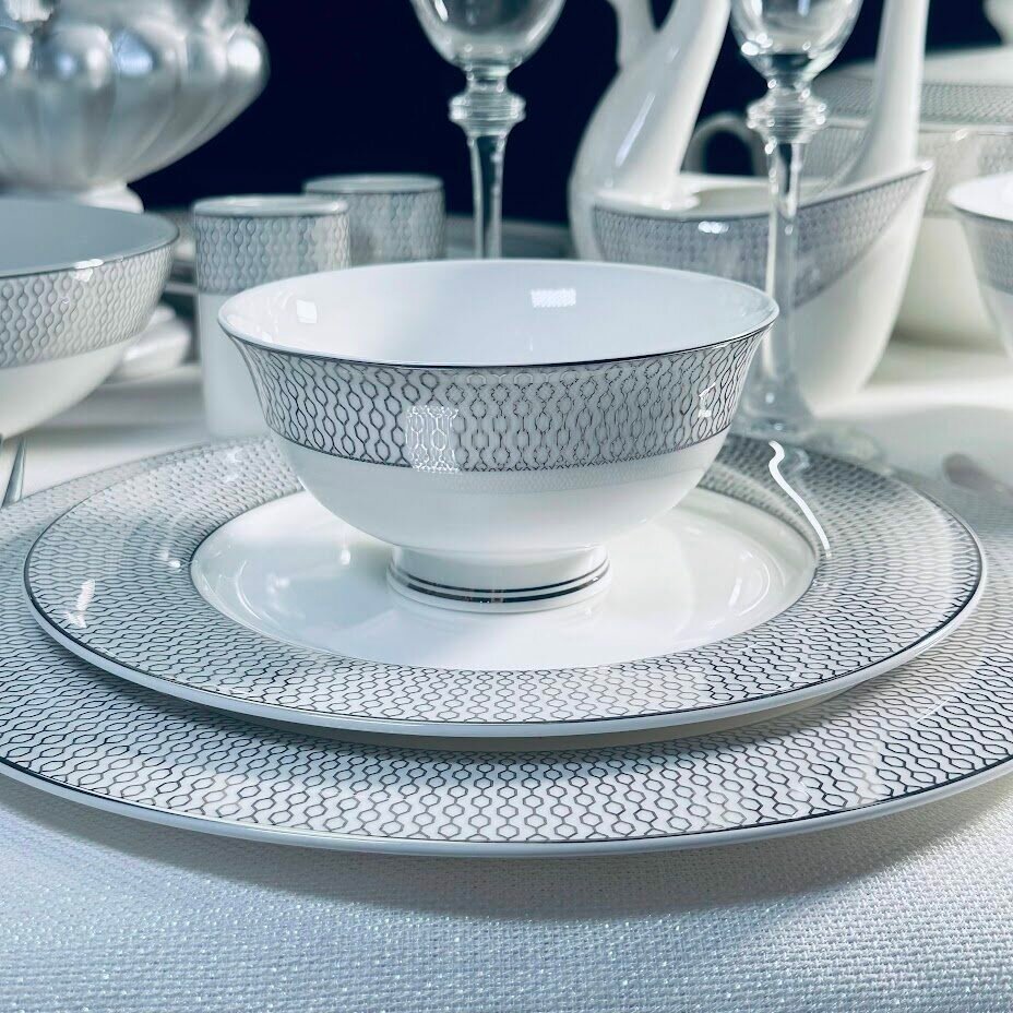 Набор из 6 салатников 11,5см севилья серебро