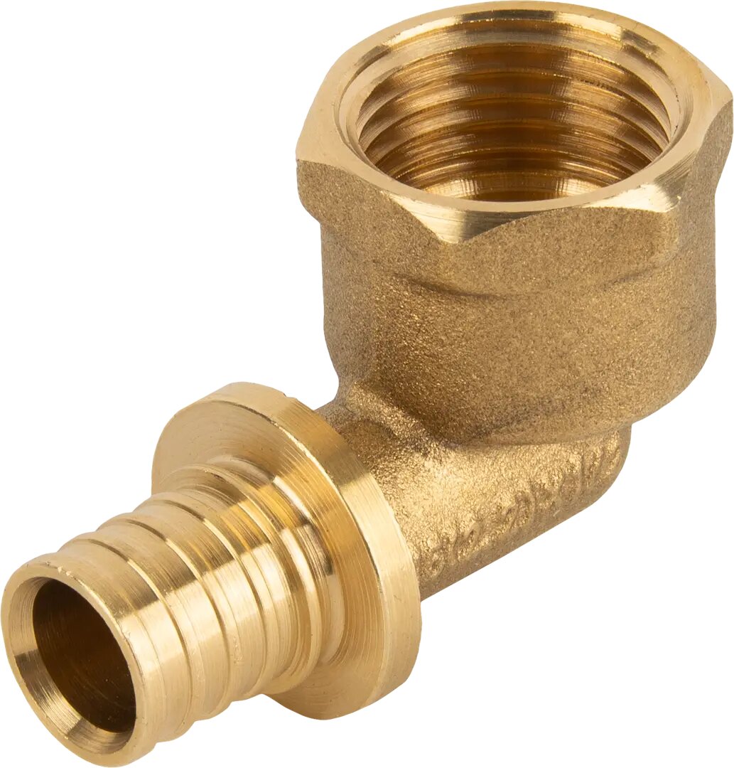 Угол комбинированный 90 гр. Ростерм 1/2x16 мм ВР латунь