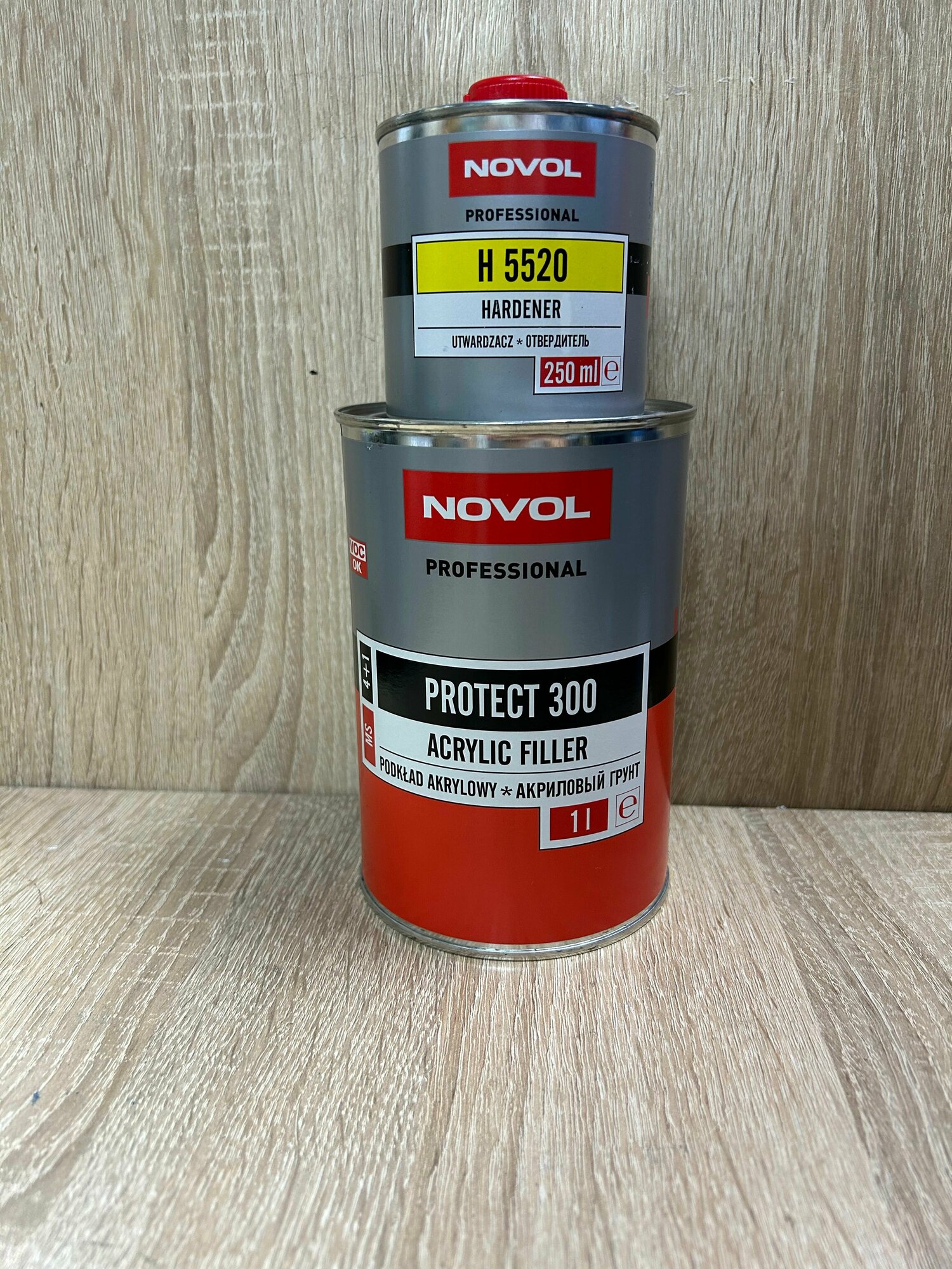 Грунт Novol MS 300 белый (комплект 1л грунта + 0,25л отв)