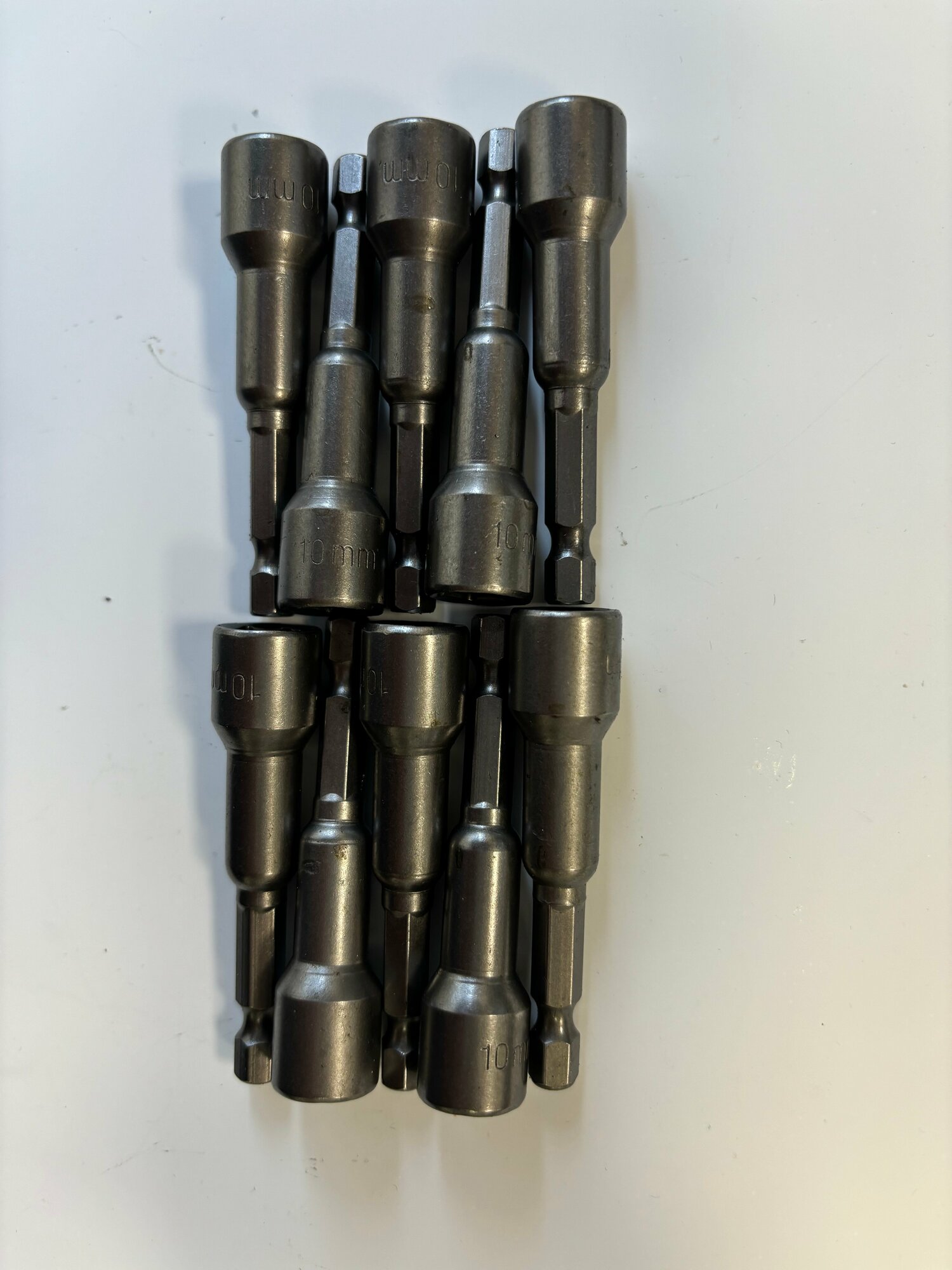 Головка магнитная торцевая шестигранная м8 х 65 мм EKTO Сталь CrV, 1/4" (10 шт)