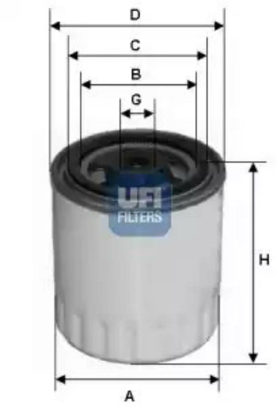 UFI 2432100 Фильтр Дизельный MERCEDES BENZ