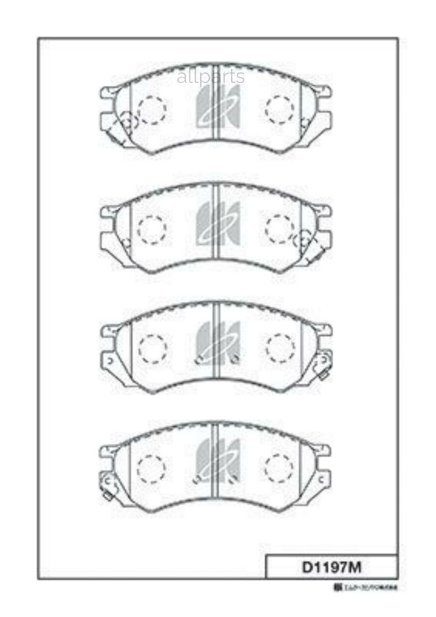 KASHIYAMA D1197M Колодки