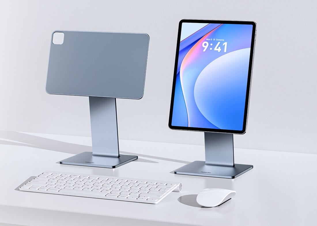 Магнитная подставка для iPad Pro 11", Recci Magnetic Tablet Stand, Серый