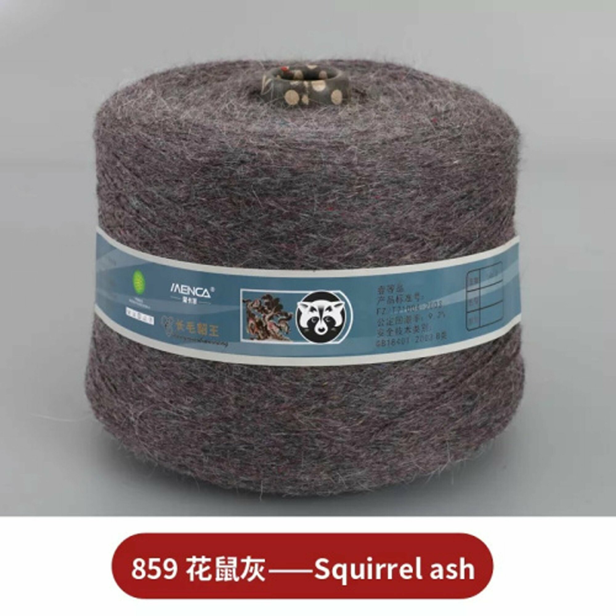 1 Бобина MENCA Пух норки в бобине, 90% Пух норки, 10% Микрофибра, 1000г + 400г дополнительной нити, цвет 859 (1+20)