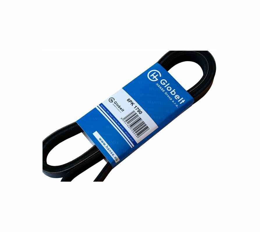 Ремень поликлиновой Globelt 6PK1790, для Renault Logan, 200 г