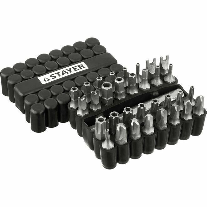 Набор специальных бит STAYER 33 шт