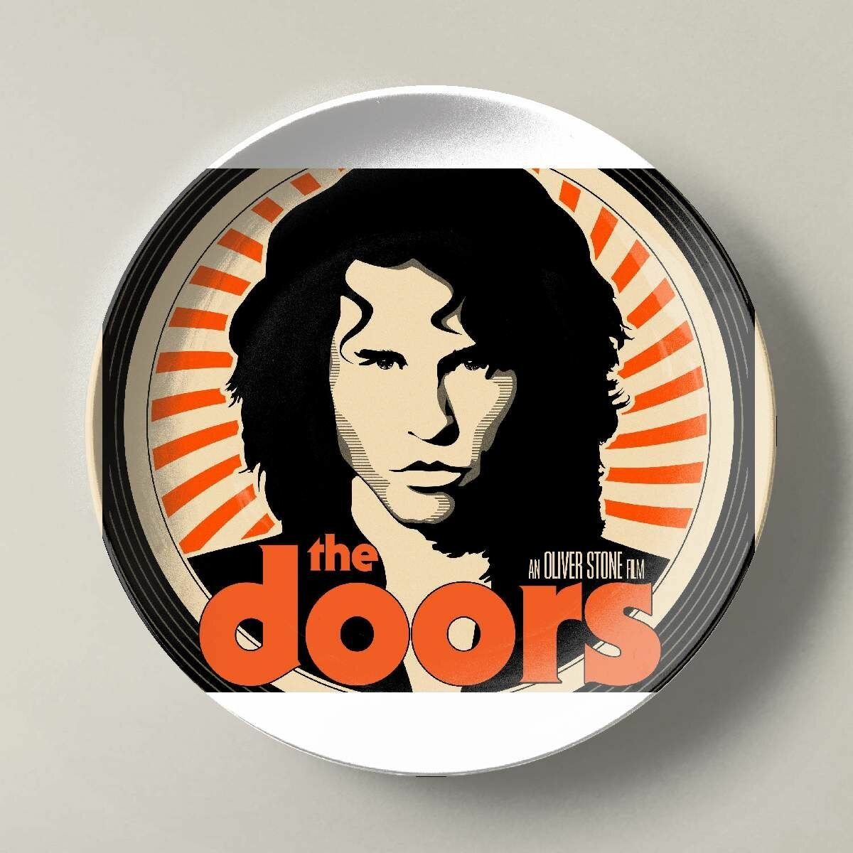 Декоративная тарелка с подвесом Диаметр: 260мм The Doors Oliver Stone