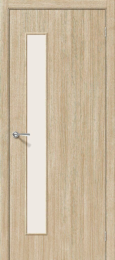 Дверь Гост-3 / Цвет Л-21 (БелДуб) / Стекло Magic Fog / Двери Браво