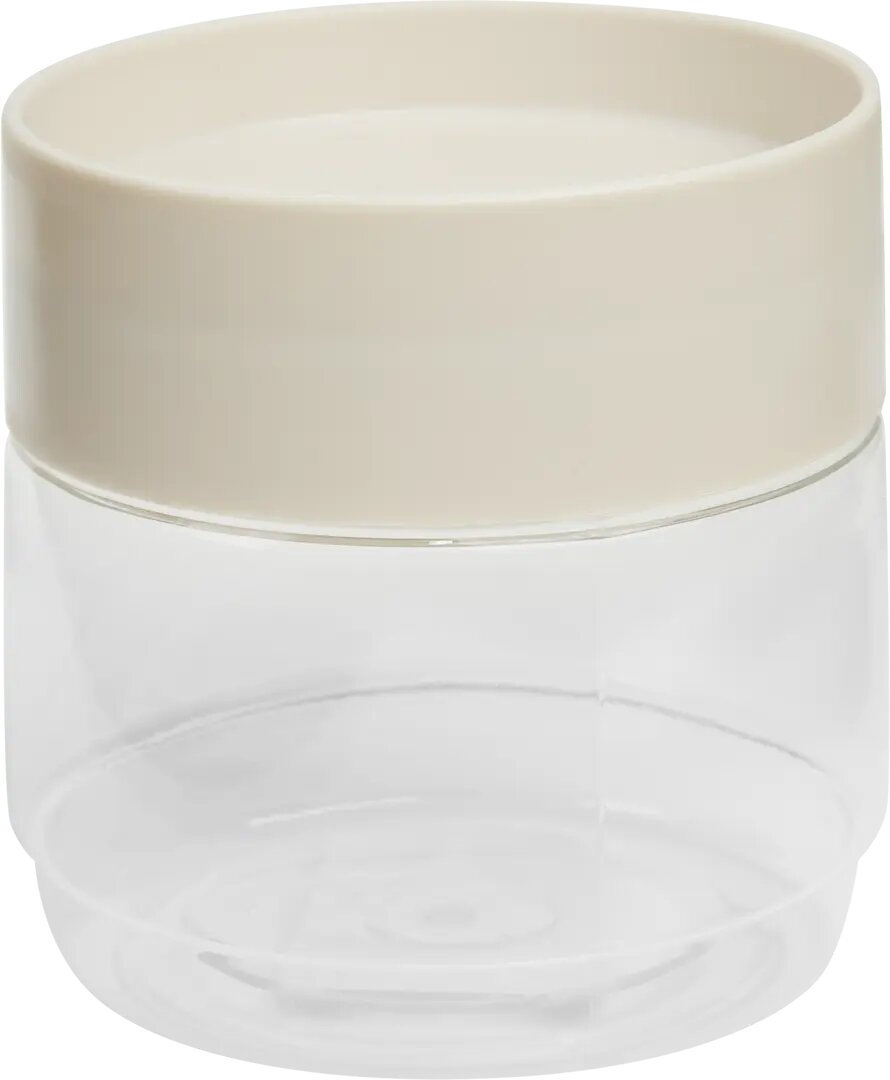 Банка для сыпучих продуктов Idi Land 500 мл пластик цвет бежевый