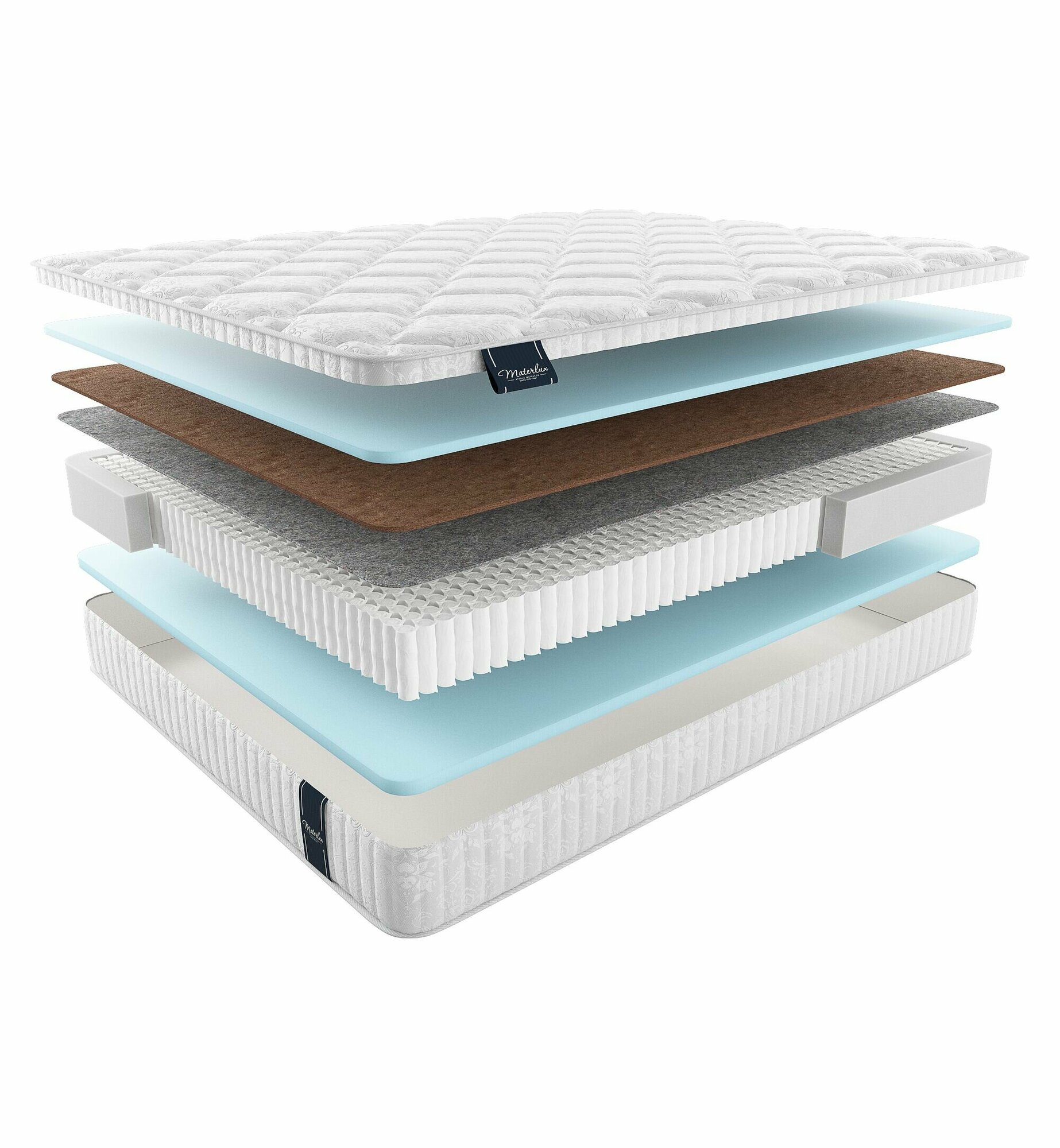 Матрас Materlux Mintaro Multi 75х200 серии Light высота 20 см анатомический средней жесткости кокосовый Независимые