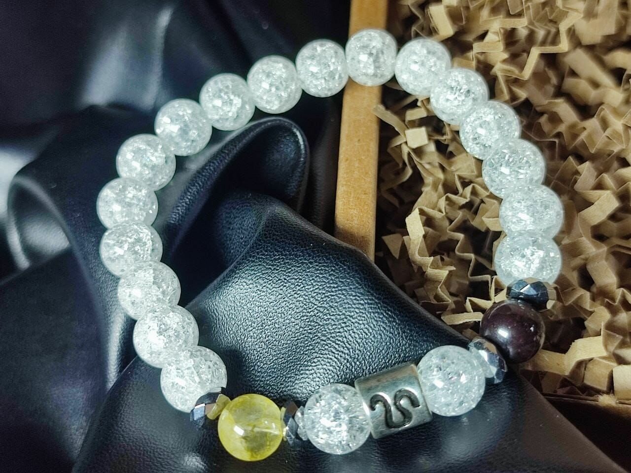 Браслет, гранат, цитрин