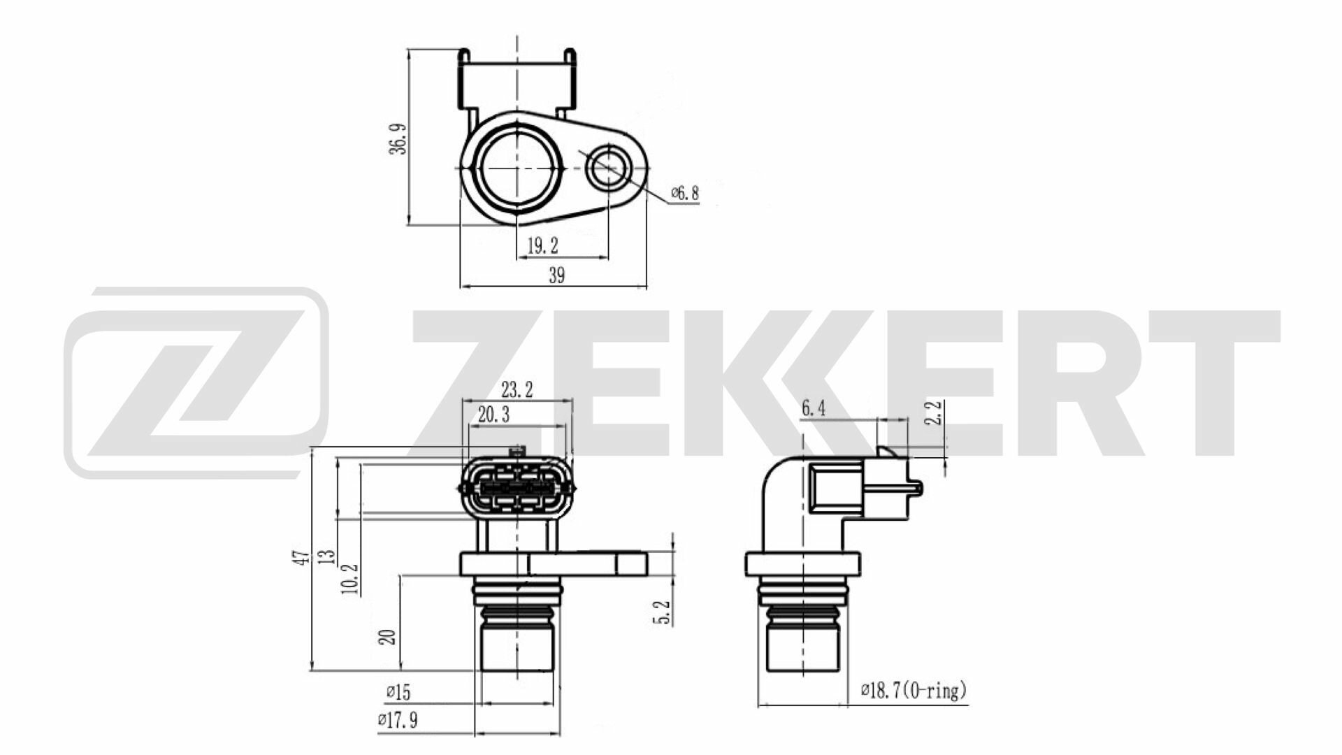 ZEKKERT se-5036 (09118374 / 131891 / 2501891) датчик положения распредвала Opel (Опель) Astra (Астра) g h 04- Corsa