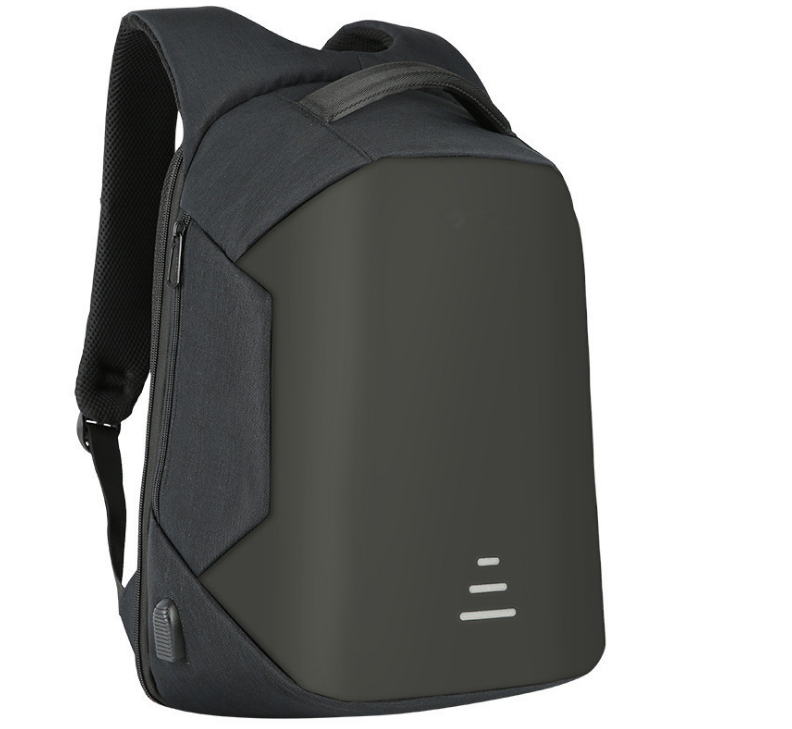 Рюкзак MyPads M-1913 из качественной импортной износостойкой влагозащитной ткани «Оксфорд» для ноутбука Dell Asus Acer Lenovo HP Xiaomi / 13.3/ 14/ 15/ 15.6/ 16 дюймов с USB портом современный молодежный дизайн компактный для студентов черного цвета