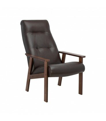 Кресло Leset Retro, орех, экокожа, vegas lite amber