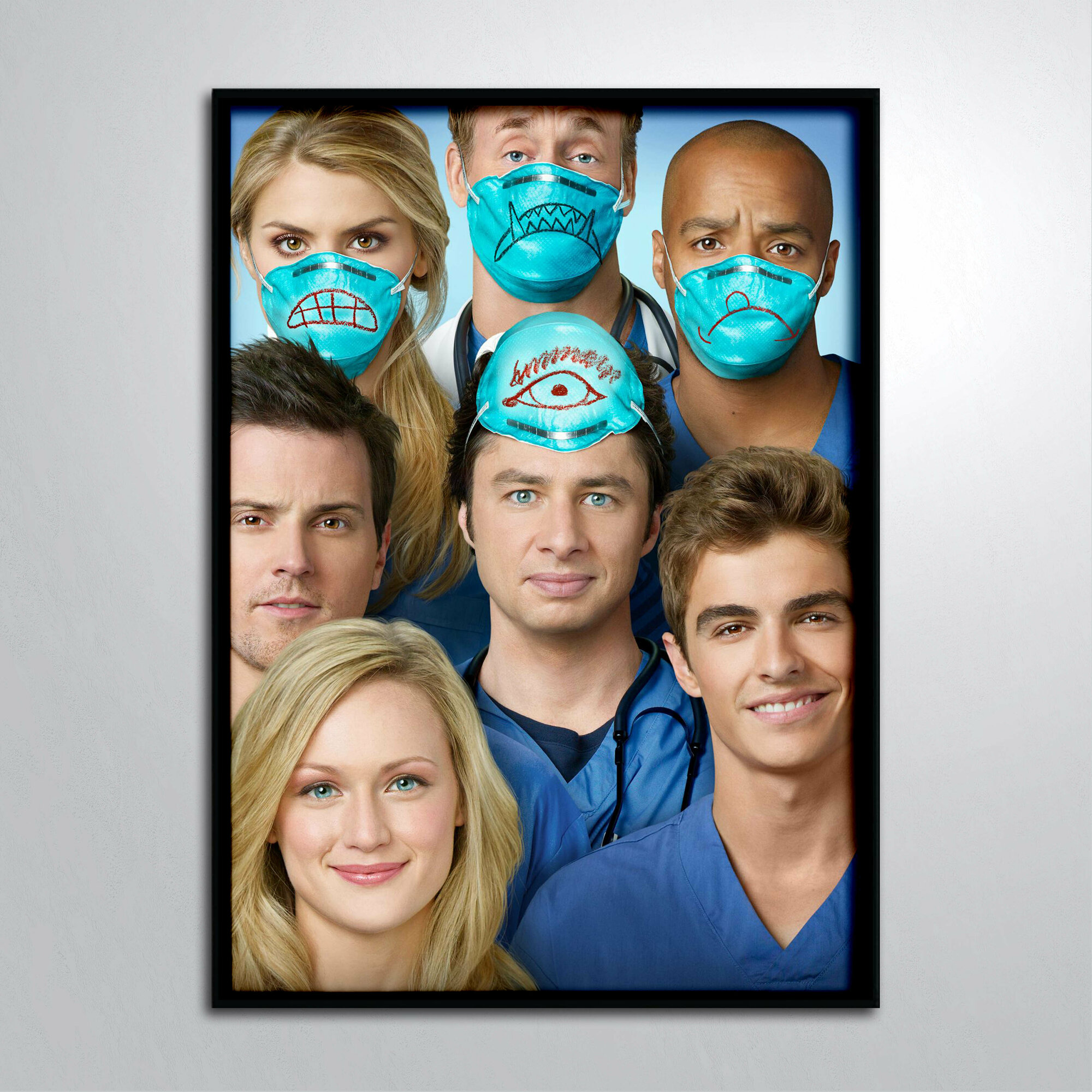 Постер в раме/Клиника Маска Scrubs