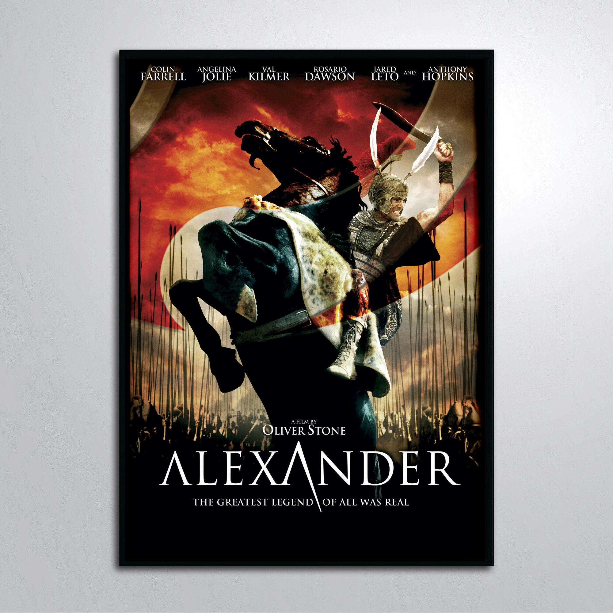 Постер в раме/Александр Колин Фаррелл Конь Alexander