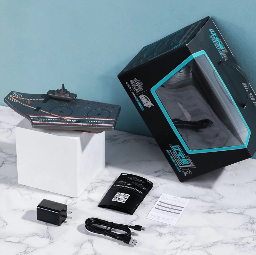 Беспроводное зарядное устройство на 2 устройства, Baseus "Крейсер" Chinese Aircraft Carrier Liaoning, 20W, Серый