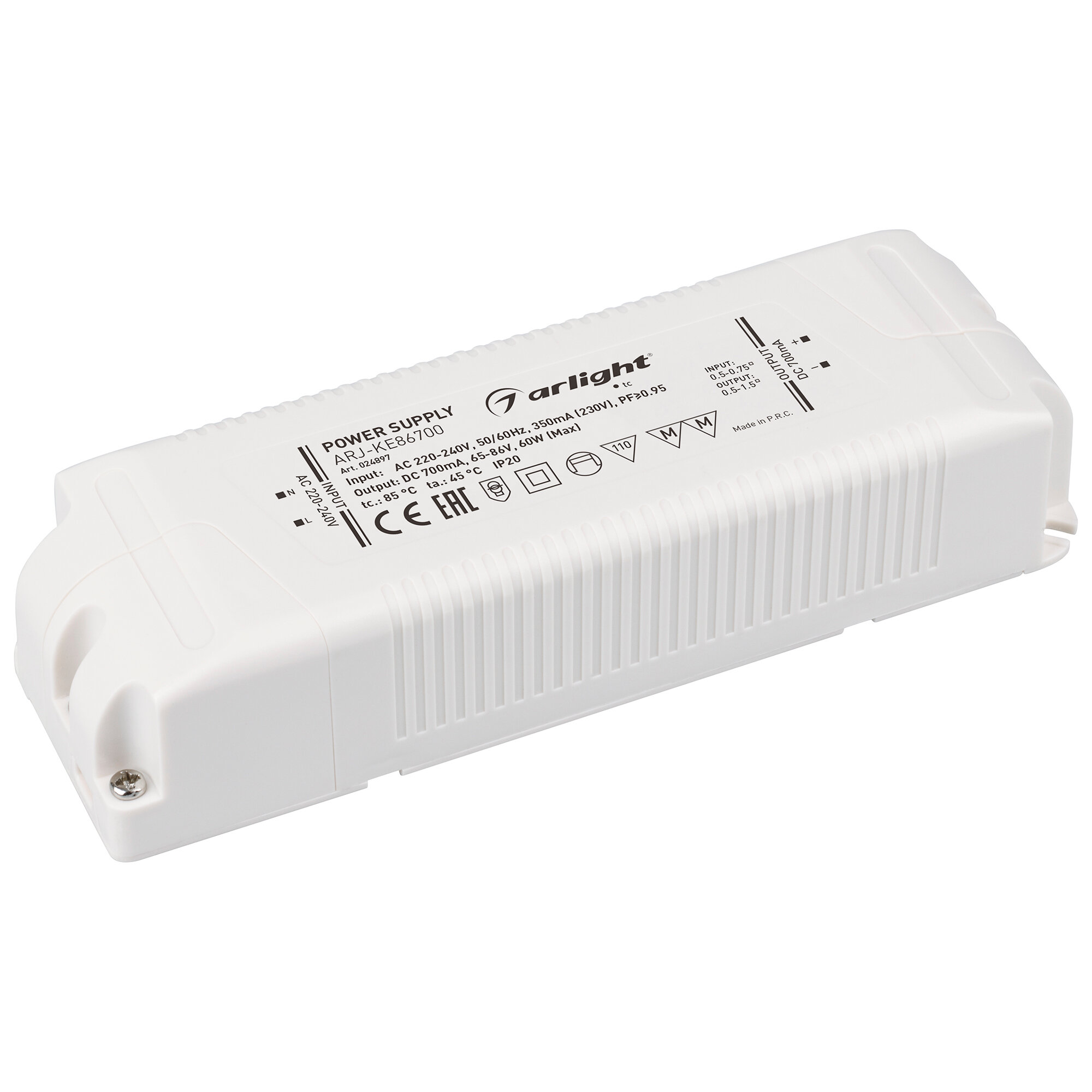 Источник тока Arlight Блок питания ARJ-KE86700 (60W, 700mA, PFC)
