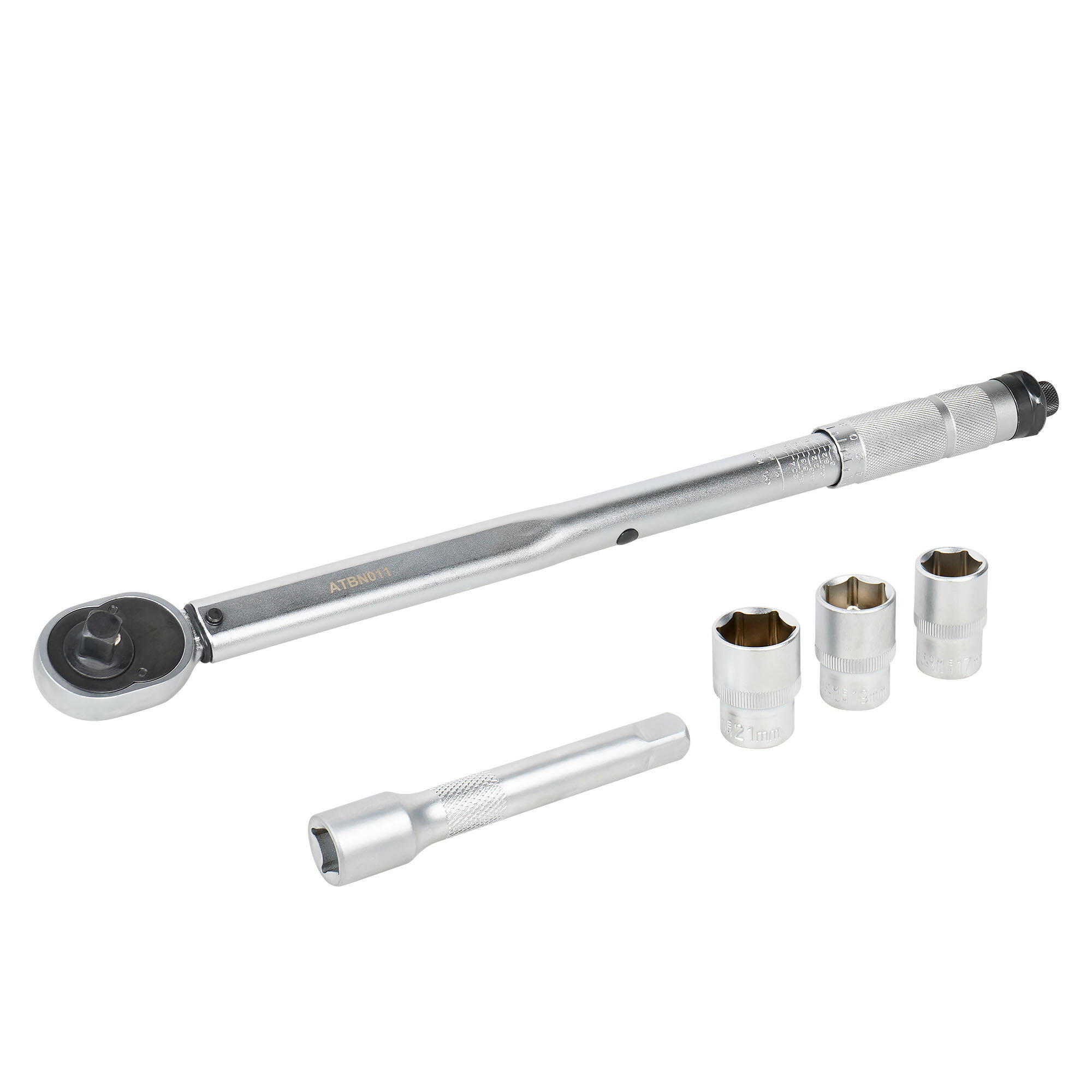 Ключ динамометрический 1 2 40-210Нм в кейсе набор 4 пр (головки 171921 удл.125 мм) AIRLINE ATBN011