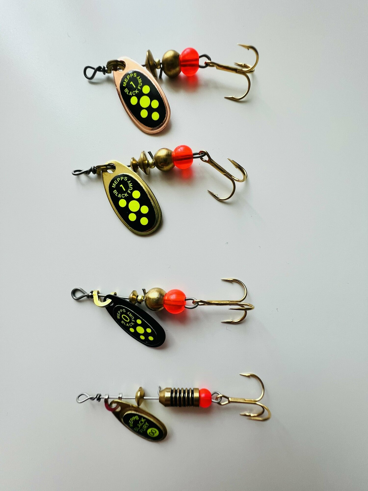 Набор французских блесен Mepps 4 штуки